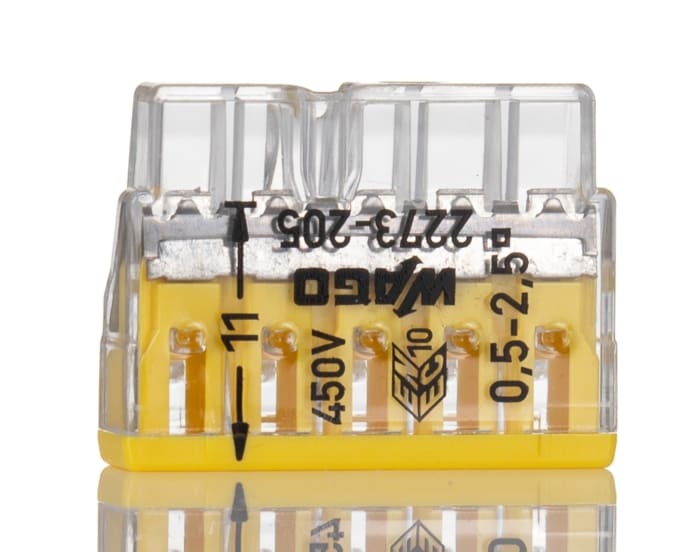 2273-205 Wago | Wago 2273 COMPACT PUSH WIRE Series Junction Box ...