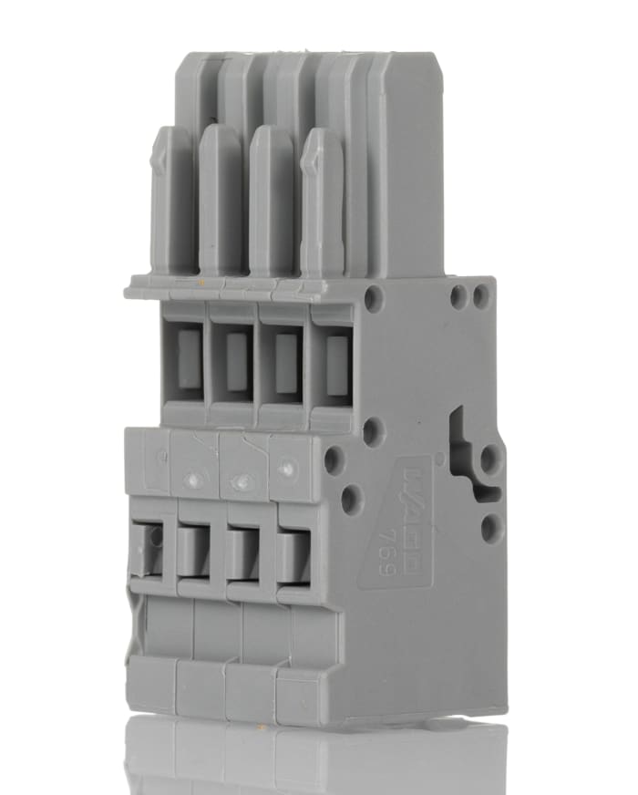 769-104 WAGO | WAGO 769 Series Female Plug, 4 Pole for Use with X-COM System 769 Series, 32A ...
