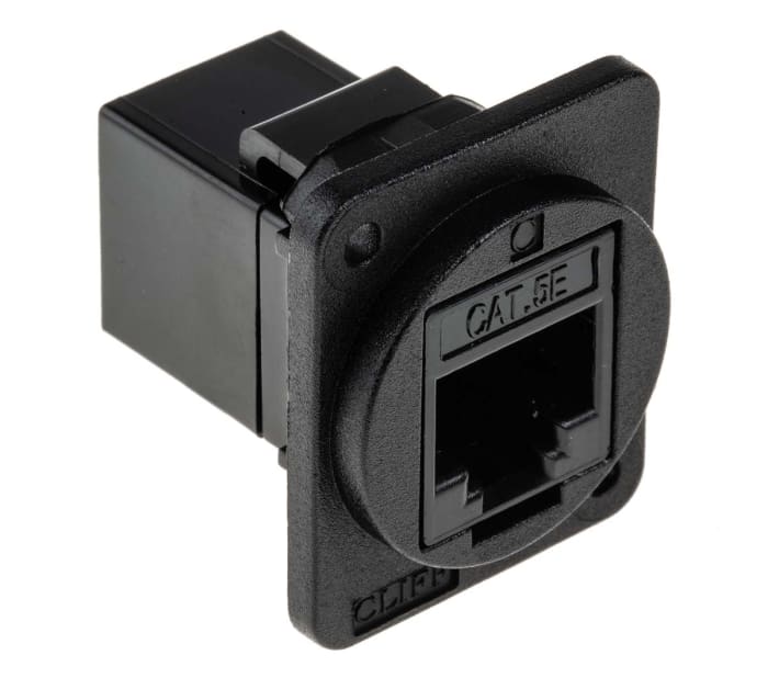 RS PRO | RS PRO Single-Port RJ45 Feedthrough Connector, Cat5e, UTP ...