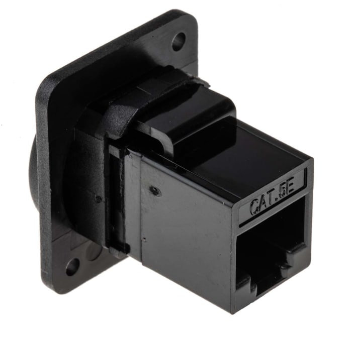RS PRO | RS PRO Single-Port RJ45 Feedthrough Connector, Cat5e, UTP ...