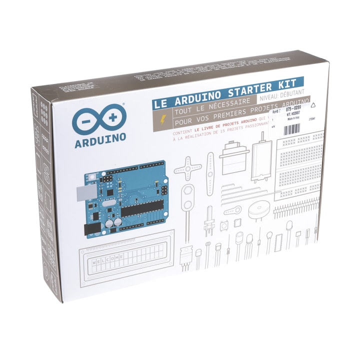 K020007 Arduino | Kit de iniciación Arduino en francés V3 | 875-0289 | RS