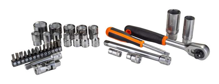 S330AF Bahco | Bahco 34-Piece Imperial 1/4 in; 3/8 in Standard Socket ...