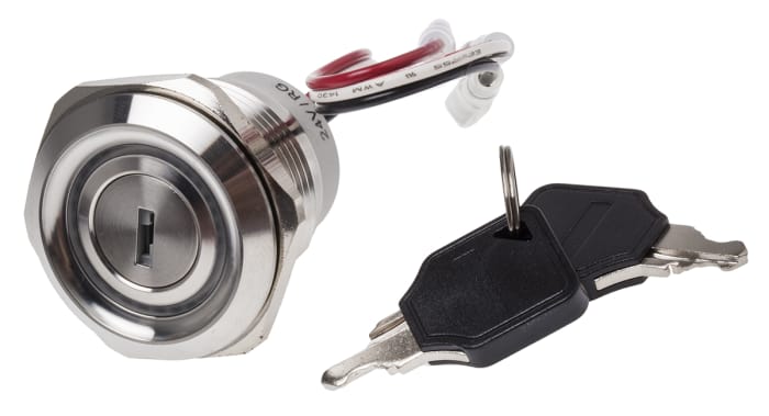 RS PRO | IP40 Key Switch, DPDT, 5 A 2-Way | 877-1886 | RS Components