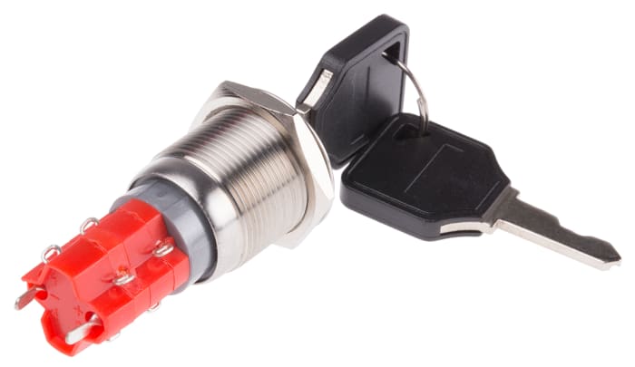 RS PRO | RS PRO IP40 Key Switch, DPDT, 5 A 2-Way | 877-1943 | RS