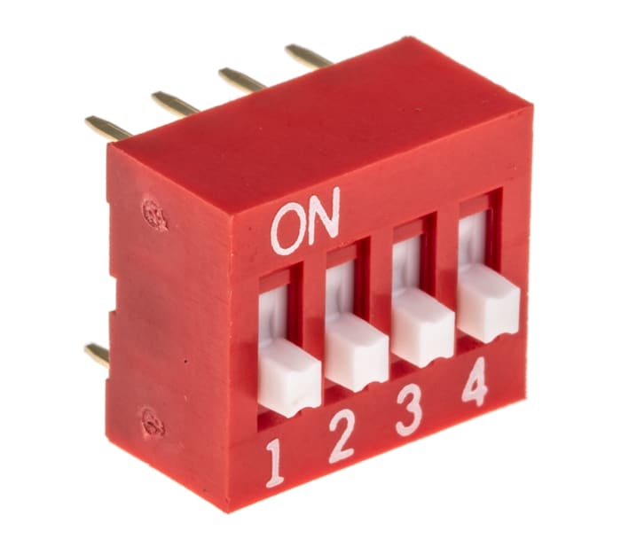 NDS-04-V APEM | APEM 4 Way Through Hole DIP Switch SPST, Raised ... NDS-04-V APEM | APEM 4 Way Through Hole DIP Switch SPST, Raised ...