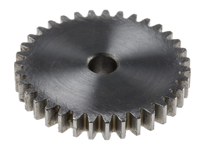 RS PRO | RS PRO Steel 35 Teeth Spur Gear, 1 Module, 6mm Bore Diam, 35mm ...
