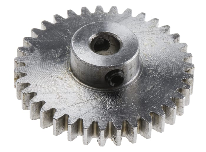 RS PRO | RS PRO Steel 30 Teeth Spur Gear, 1 Module, 6mm Bore Diam, 30mm ...
