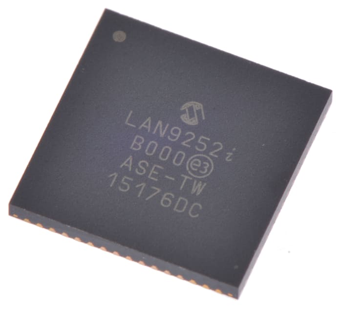 LAN9252I/ML Microchip | Microchip LAN9252I/ML, Ethernet Controller, 100Mbps MDI, MDIX, MII, RMII ...