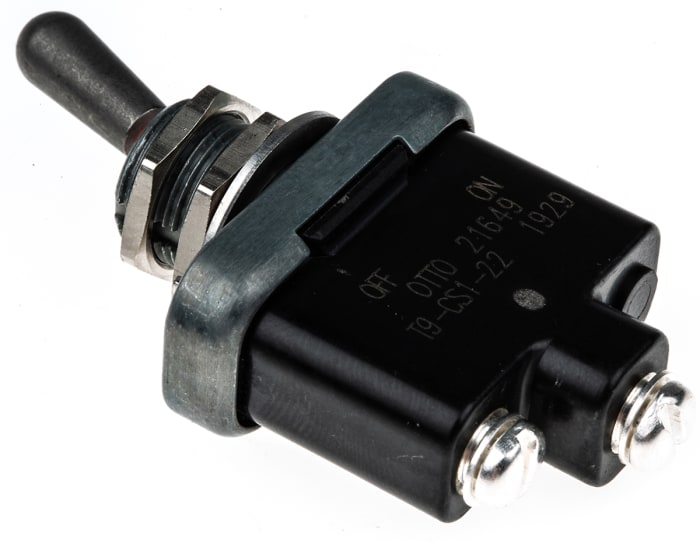 T9-CS1-22 Otto | Otto Toggle Switch, Panel Mount, On-Off, SPST, Screw ...
