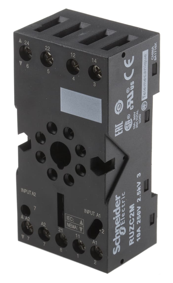 RUZC2M Schneider Electric | Schneider Electric Harmony Relay RXG 8 Pin