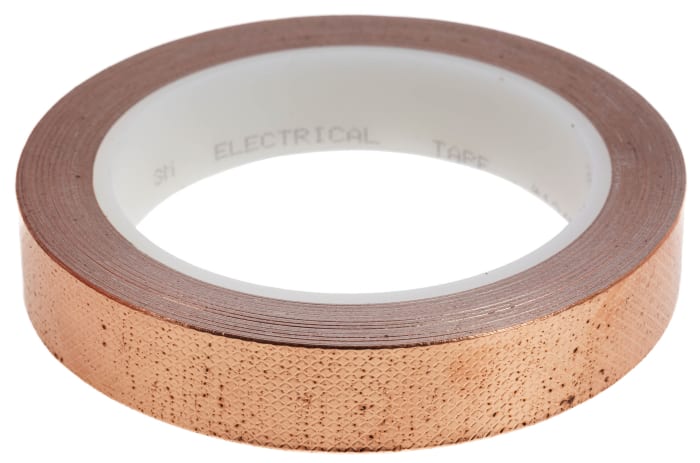 T124525 3M | 3M 1245 Conductive Metallic Tape, 25 mm x 16 m 130 °C Max ...