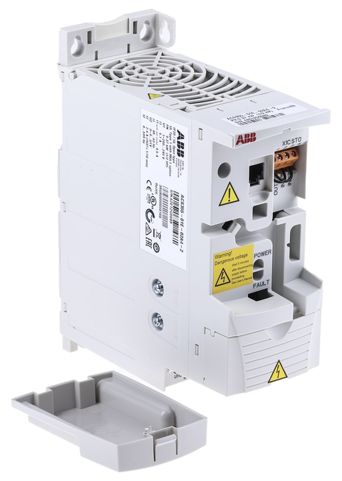ACS355-01E-02A4-2 ABB | ABB Inverter Drive, 0.37 kW, 1 Phase, 230 V ac ...