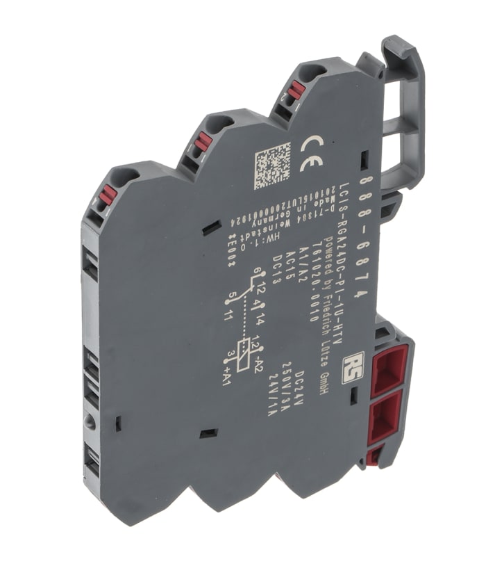 RS PRO | RS PRO Interface Relay, DIN Rail Mount, 24V dc Coil, SPDT, 1 ...