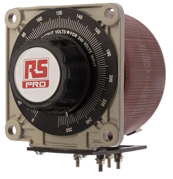 RS PRO | RS PRO 1 Phase 720VA Variac, 1 Output, 240V, 3A | 890-2777 ...