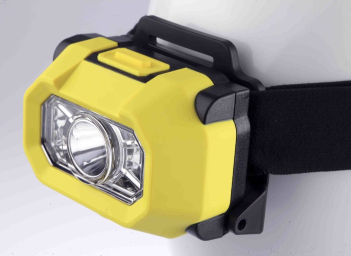 RS PRO | RS PRO ATEX LED Head Torch 200 lm, 100 m Range | 890-3001 | RS
