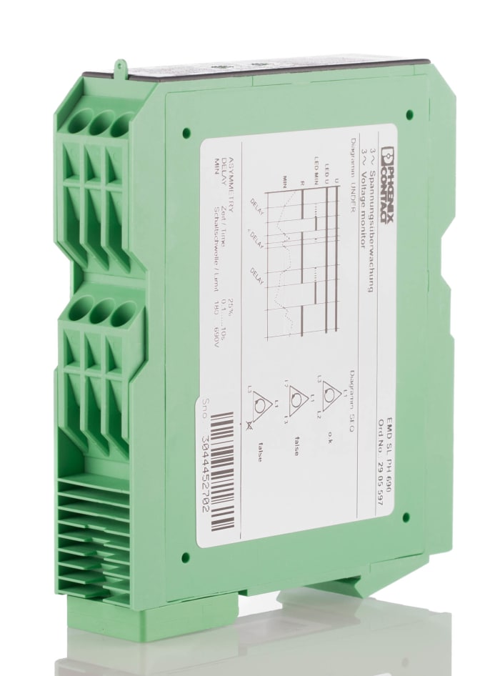 2905597 Phoenix Contact | Phoenix Contact Voltage Monitoring Relay, 3 ...