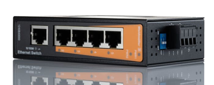 1240840000 Weidmüller | Weidmuller IE-SW-BL05-5TX, Ethernet Switch ...