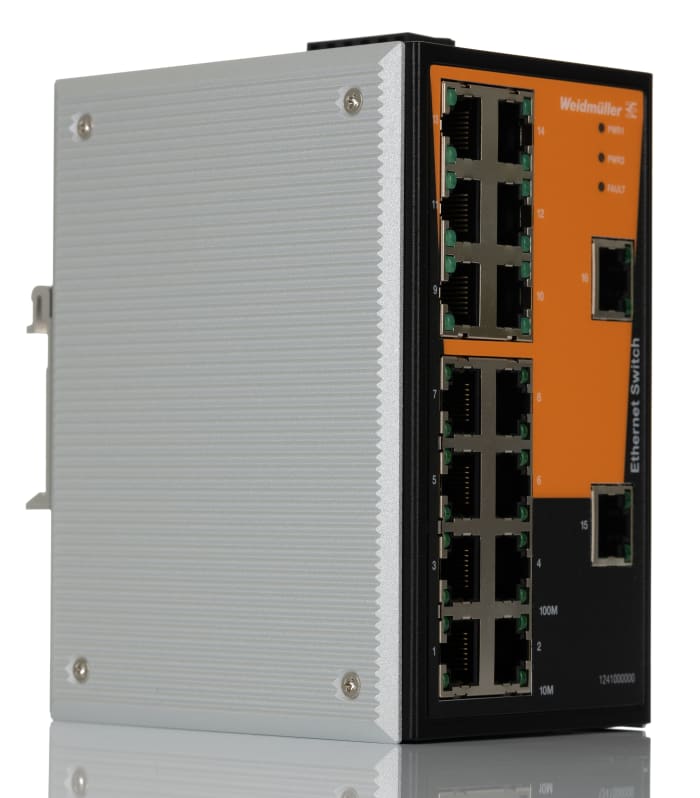 1241000000 Weidmüller | Weidmuller Unmanaged 16 Port Ethernet Switch ...