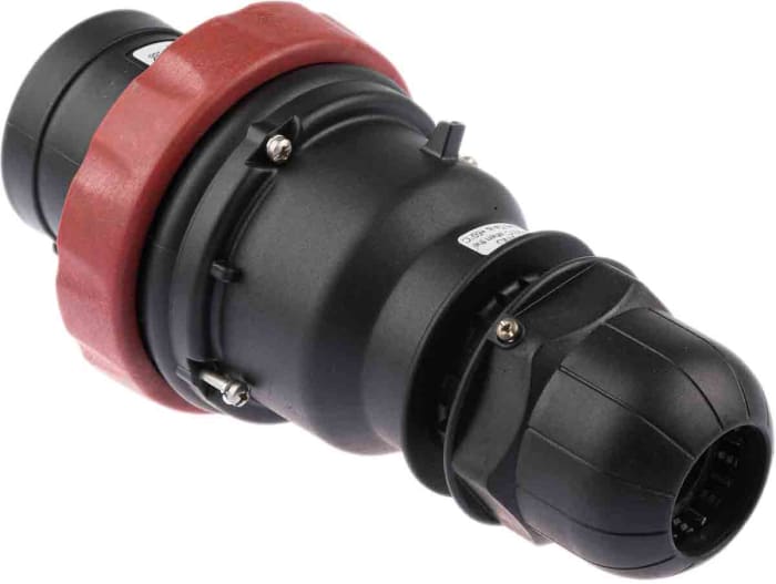 219.6337 Scame | Scame IP66 Red Cable Mount 3P + N + E Power Connector ...