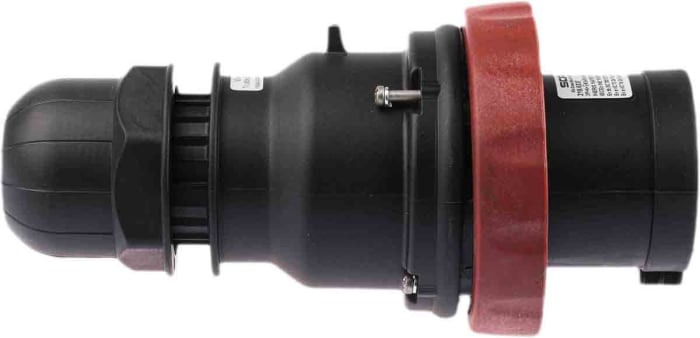 219.6337 Scame | Scame IP66 Red Cable Mount 3P + N + E Power Connector ...