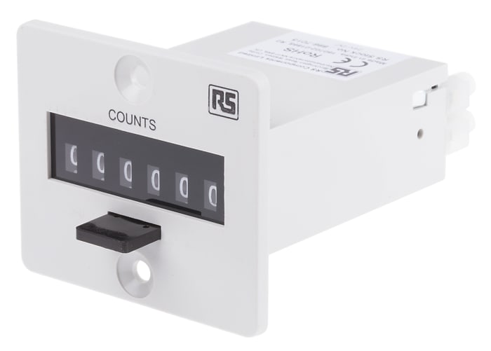 RS PRO | RS PRO Impulse Counter Counter, 6 Digit, 10Hz, 24 V dc | 896 ...
