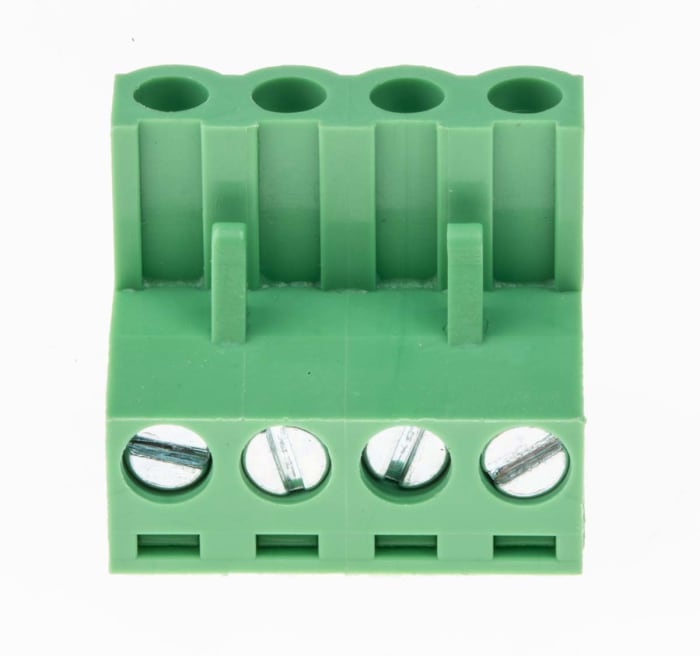 RS PRO | RS PRO, 5.08mm Pitch, 4 Way, Right Angle, Pluggable Terminal ...