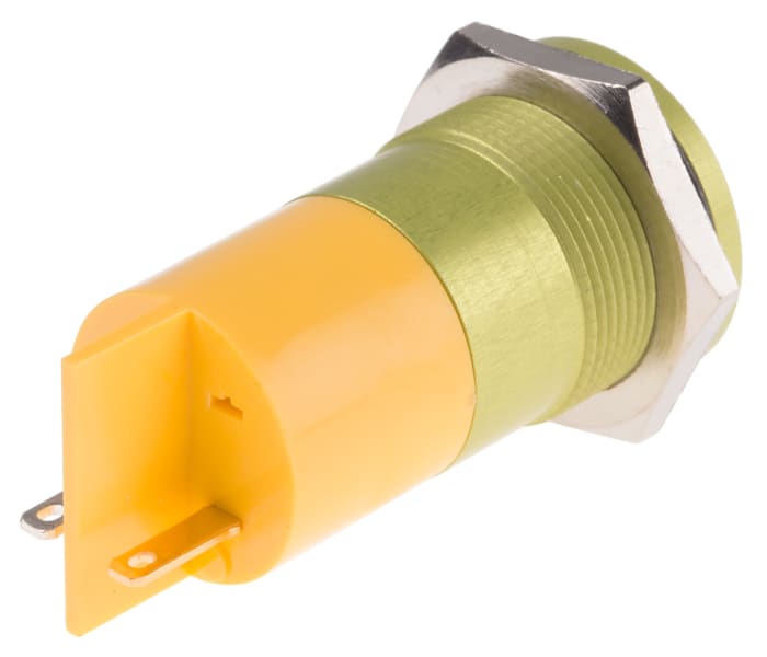 RS PRO | RS PRO Yellow Panel Mount Indicator, 22mm Mounting Hole Size ...