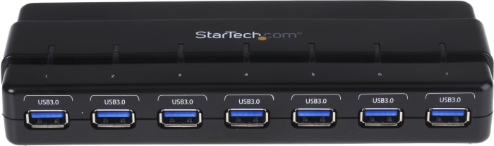 ST7300USB3B StarTech.com | StarTech.com 7 Port USB 3.0 USB A Hub, AC ...