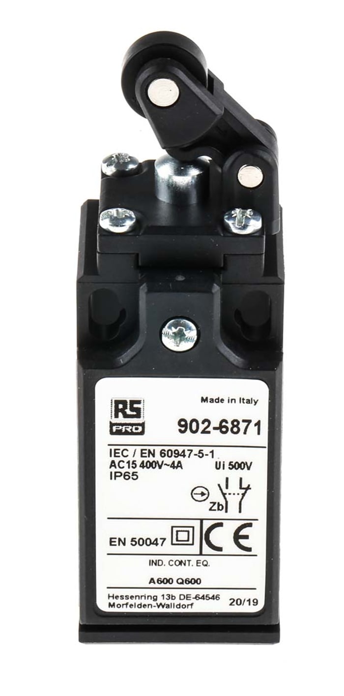 RS PRO | RS PRO Roller Lever Limit Switch, NO/NC, IP65, DPST ...