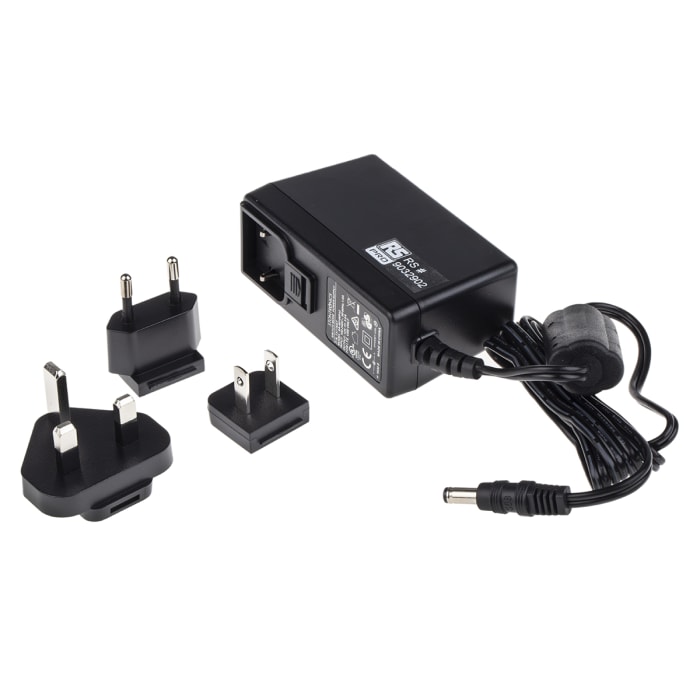 RS PRO | RS PRO 40W Plug-In AC/DC Adapter 12V dc Output, 3A Output | 903-2902 | RS