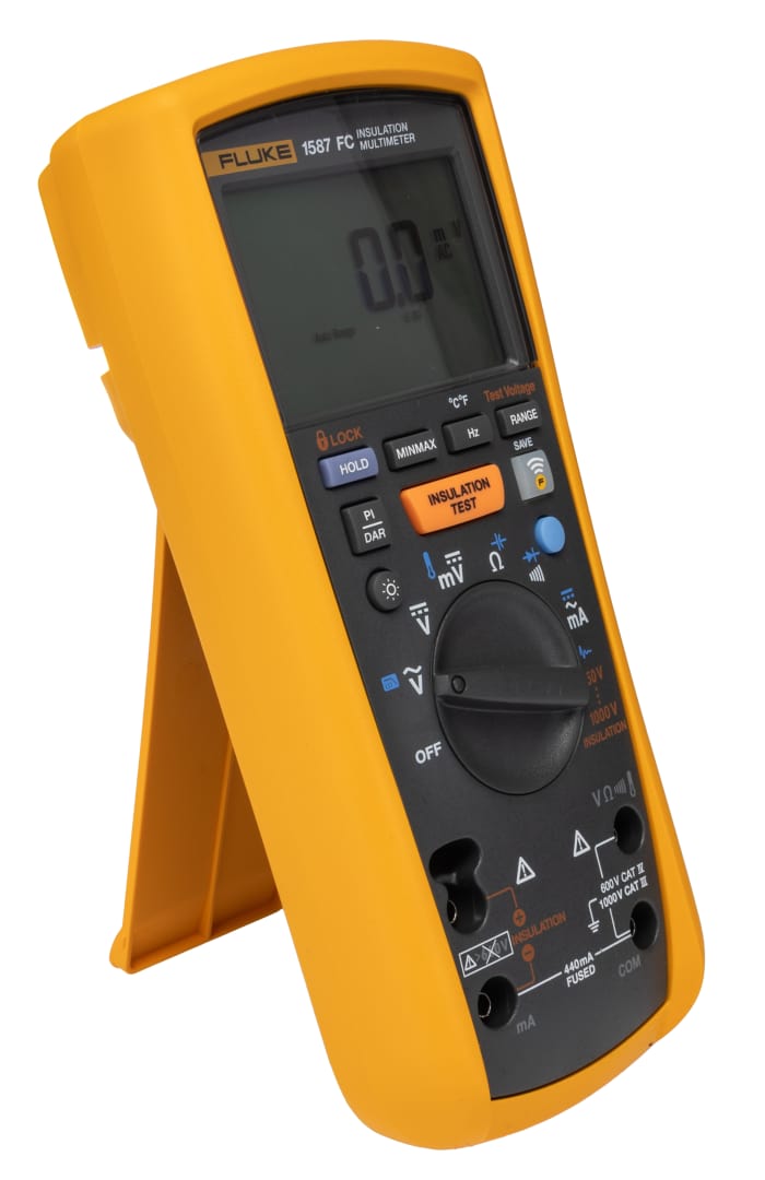 FLUKE-1587 FC Fluke | Fluke 1587 FC Insulation Tester, 50V Min, 1000V ...