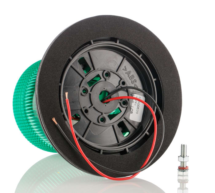 RS PRO | RS PRO Green Flashing Beacon, 10 → 100 V dc, Surface Mount, Wall Mount, LED Bulb, IP56 ...