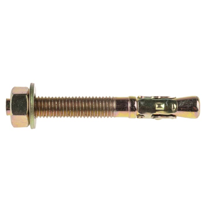 RS PRO | RS PRO Carbon Steel Anchor Bolt M12 x 100mm, 12mm fixing hole ...