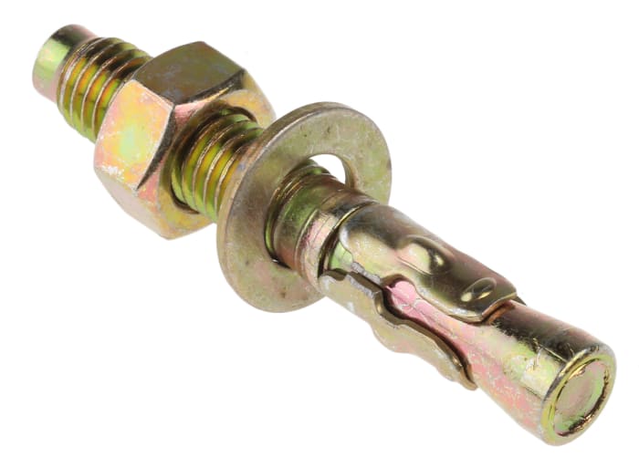 RS PRO | RS PRO Carbon Steel Anchor Bolt M12 x 80mm, 12mm Fixing Hole ...