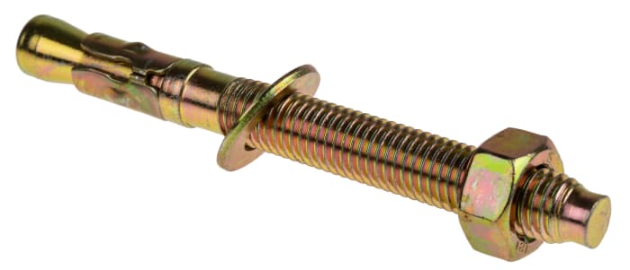 RS PRO | RS PRO Carbon Steel Anchor Bolt M12 x 120 mm 12 mm | 908-6980 | RS