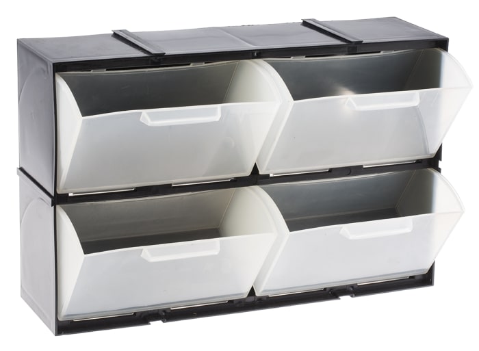 RS PRO | RS PRO 4 Drawer Storage Unit, Plastic, 208mm x 325mm x 90mm ...