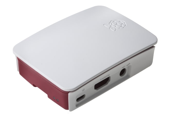 TZT 241 AAA-01 Raspberry Pi | Caja oficial Raspberry Pi de Plástico Rojo, Blanco para Raspberry ...