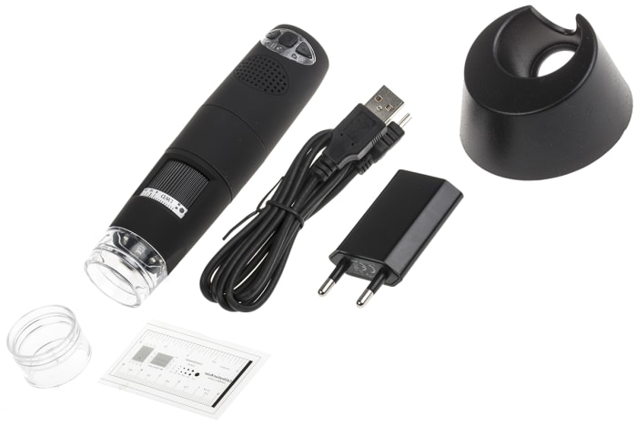 RS PRO | Microscopio WiFi RS PRO, 10 → 160X, 1280 x 1024 píxeles, 30fps ...