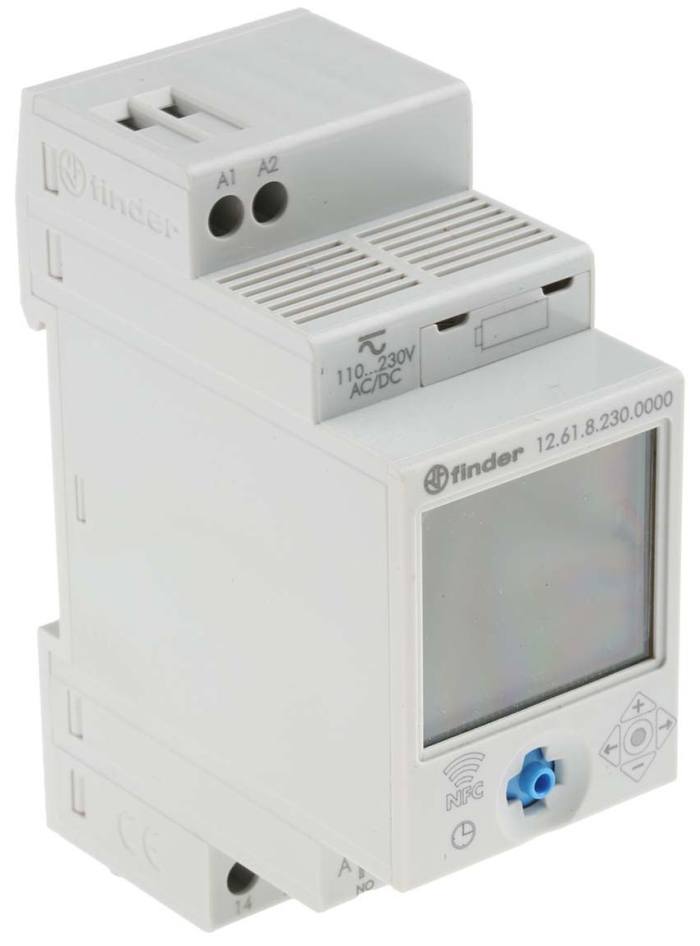 12.61.8.230.0000 NFC Finder | Finder Digital with NFC 12 DIN Rail Time ...