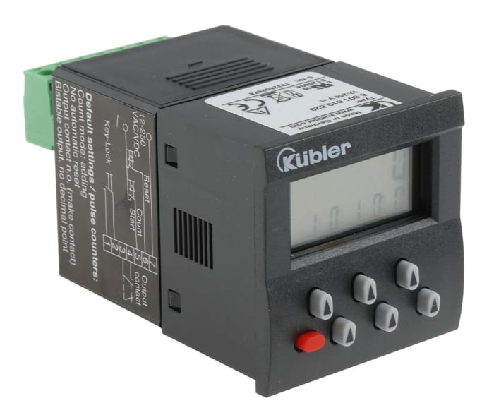 6.901.010.820 Kubler | Kubler CODIX 901 Counter, 6 Digit LCD, 30Hz, 12 ...