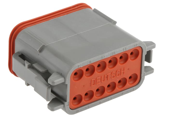 DT06-12SA Deutsch | Deutsch DT Serisi Konnektör, Soket, 12 Pinli, 2 Satır | 915-6547 | RS