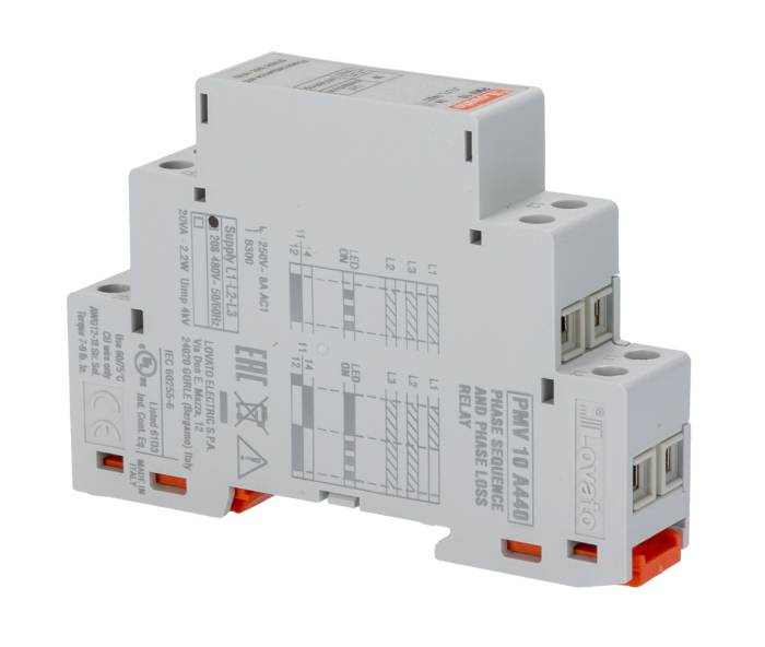 PMV10A440 Lovato | Lovato Voltage Monitoring Relay, 3 Phase, SPDT ...