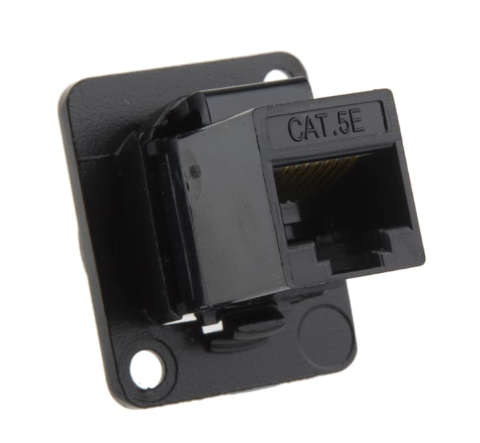 RS PRO | RS PRO 2-Port RJ45 Female Feedthrough Connector, Cat5e, UTP ...