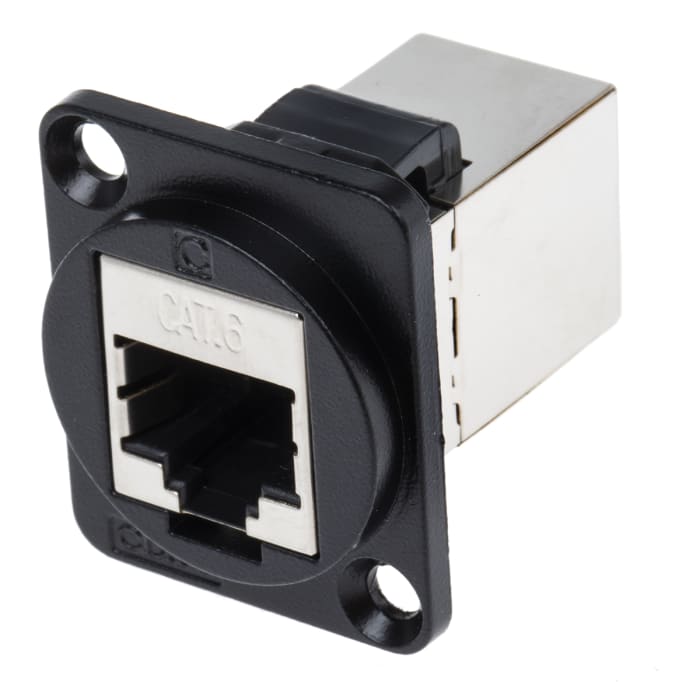 RS PRO | RS PRO 2-Port RJ45 Feedthrough Connector, Cat6, FTP | 916-0259 ...