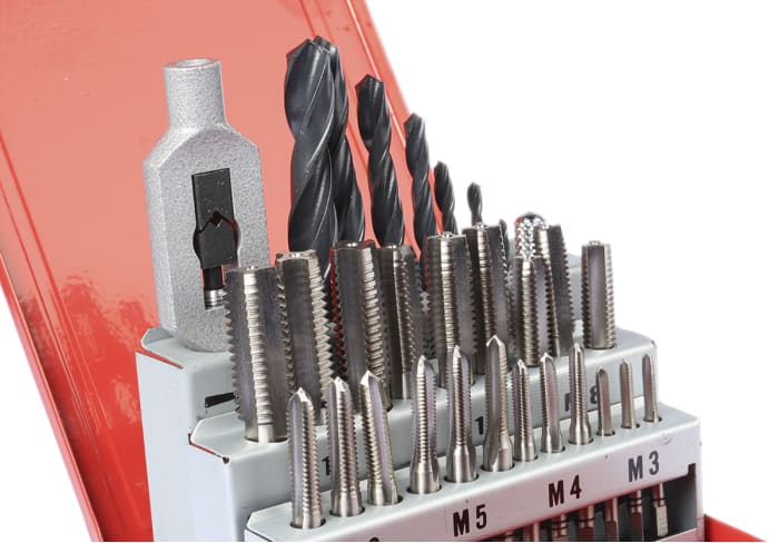 RS PRO | RS PRO Tap Set HSS 29-Piece Metric Standard Hand Tap M3 → M12 ...