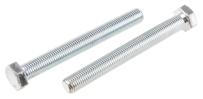 RS PRO | Perno hexagonal Galvanizado brillante, Acero, M16 x 140mm 2 ...