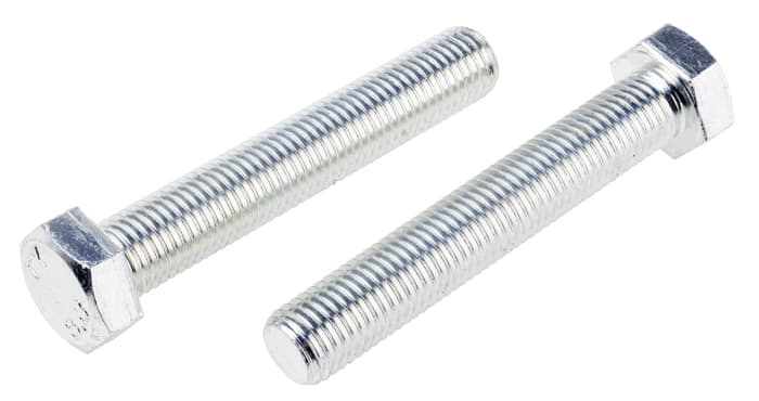 RS PRO | Perno hexagonal Galvanizado brillante, Acero, M20 x 120mm 2 ...