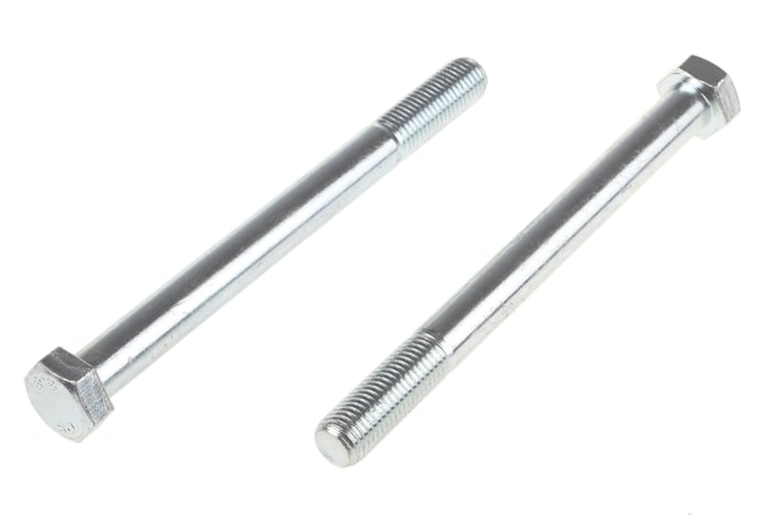 RS PRO | Perno hexagonal Galvanizado brillante, Acero, M16 x 180mm 2 ...