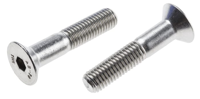 RS PRO | RS PRO Stainless Steel Hex Socket Countersunk Screw, ISO 10642, M10 x 50mm | 917-6241 | RS