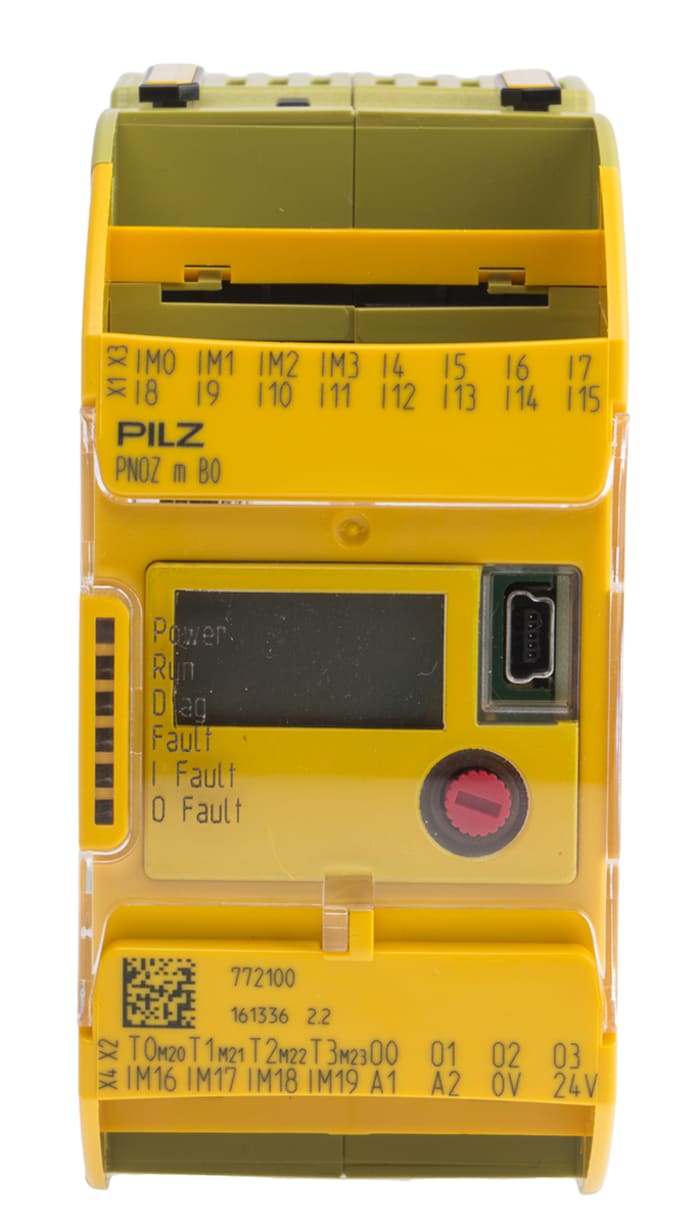 772100 Pilz | Pilz PNOZmulti 2 PNOZ m BO Series Safety Controller, 20 Safety Inputs, 4 Safety ...